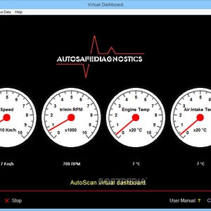 Autoscan Standard OBD2 EOBD Engine Car Diagnostic Software for All ...
