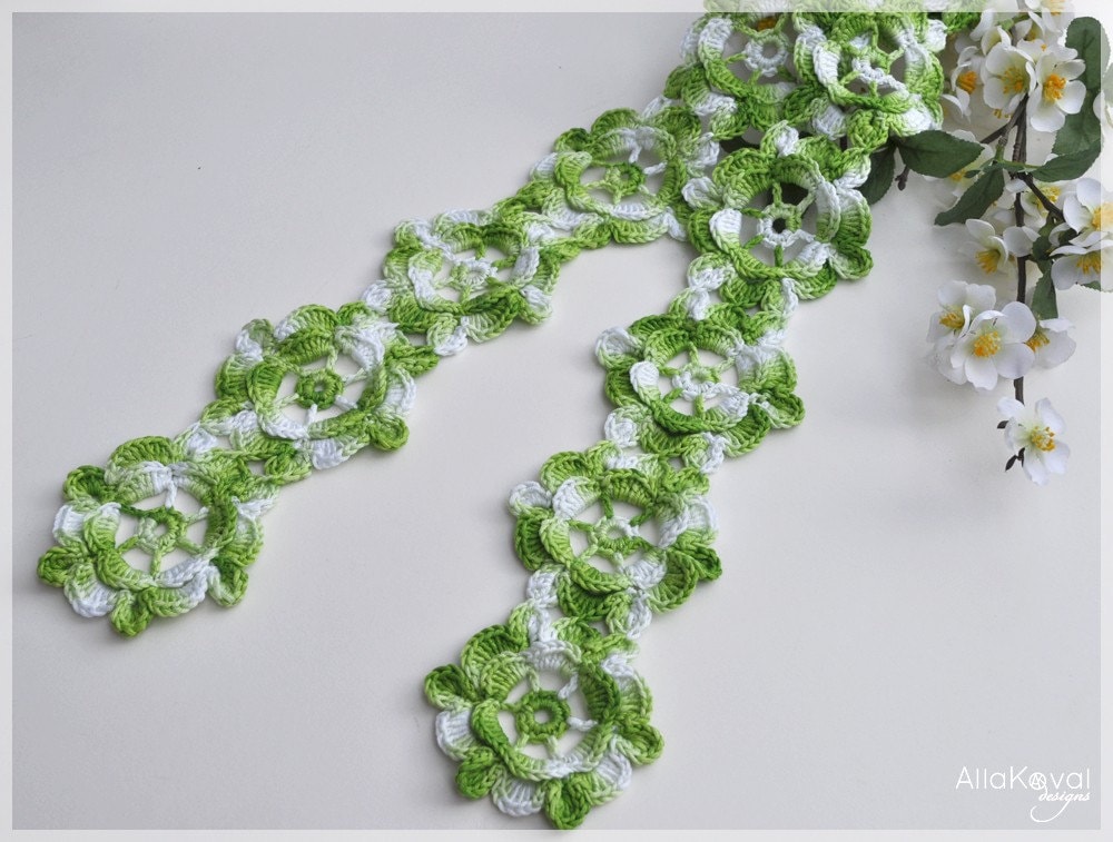 CROCHET PATTERN Spring Fling Scarf Crochet Pattern in PDF Instant ...