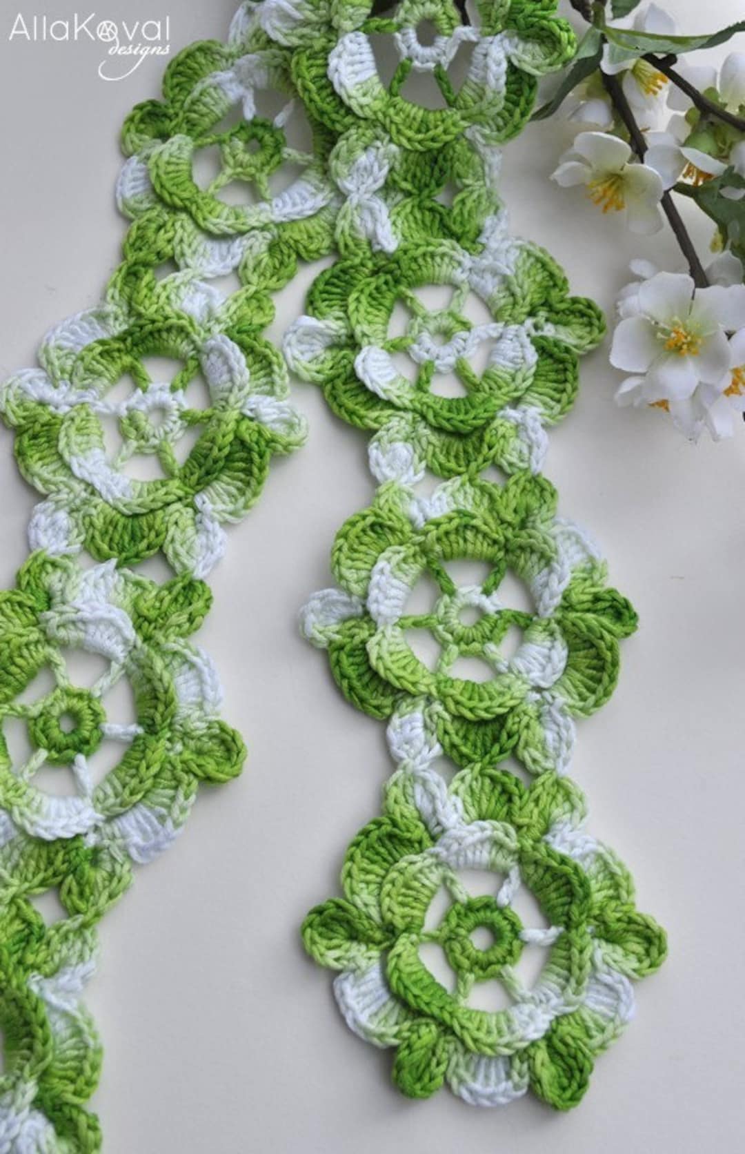 CROCHET PATTERN Spring Fling Scarf Crochet Pattern in PDF Instant ...