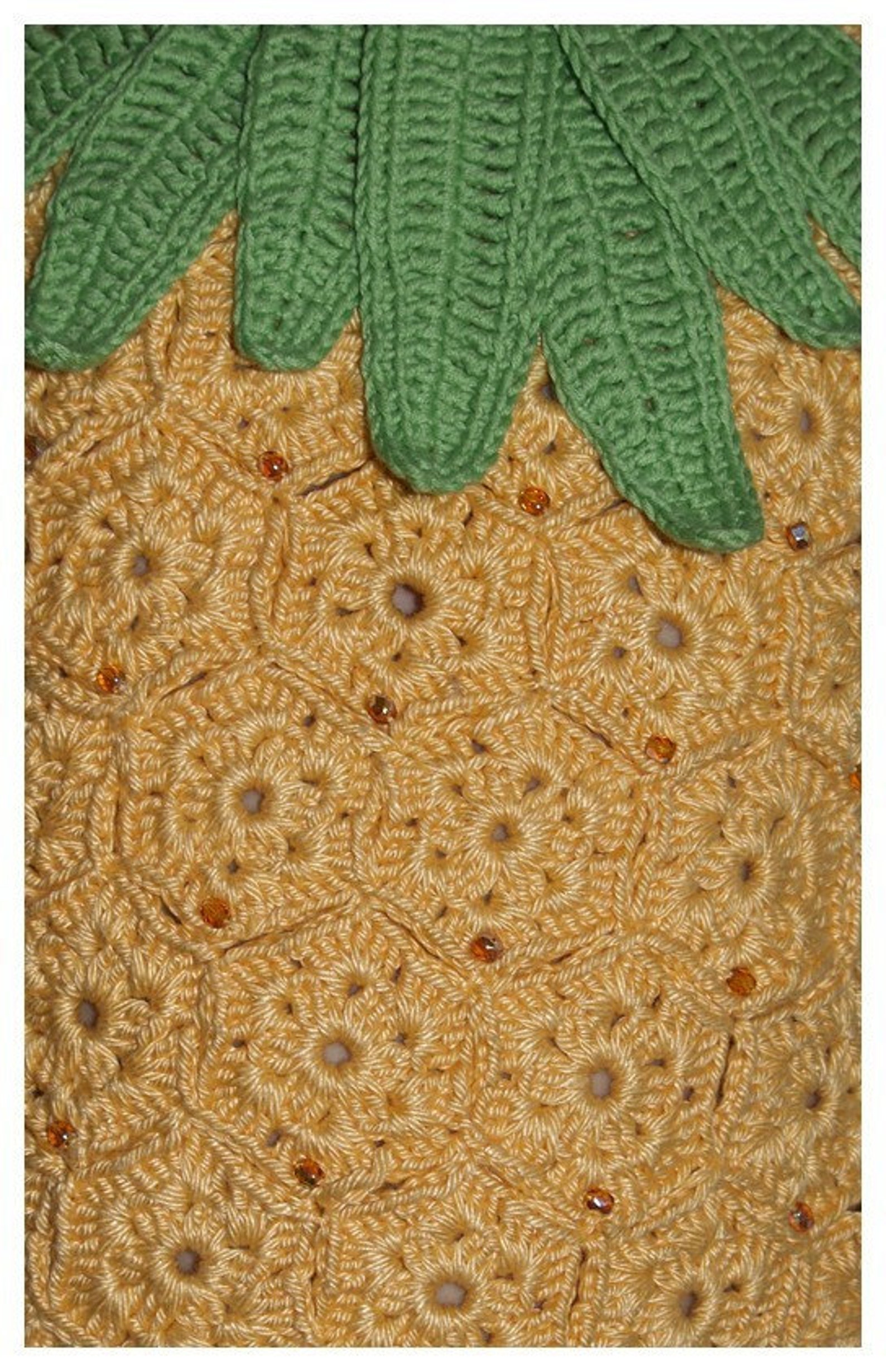 CROCHET PATTERN Fruity Fun. Pineapple Top Crochet Pattern for Sizes 2 ...