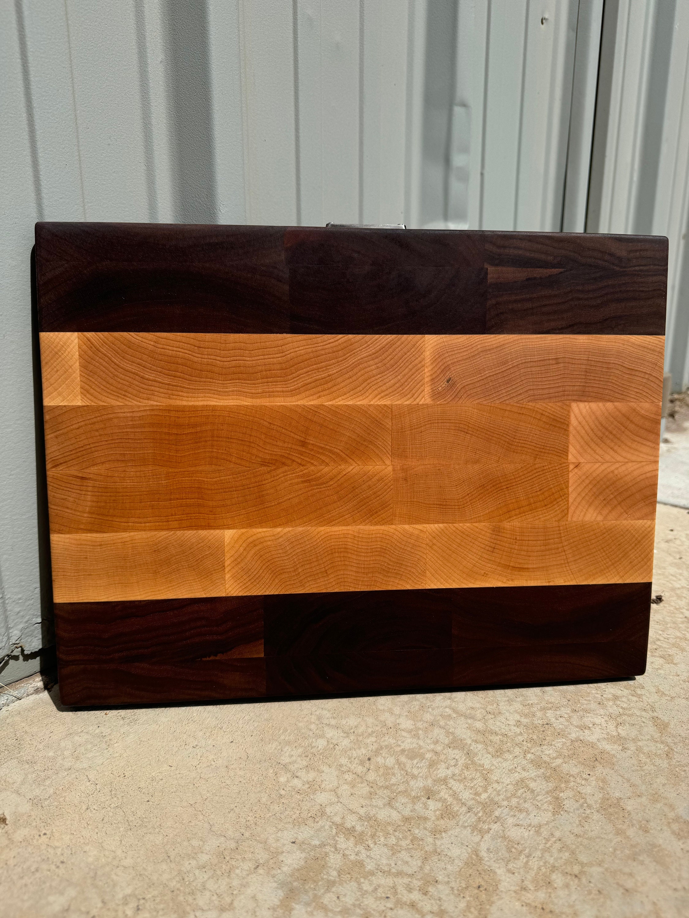 12"x16" Maple and Walnut End Grain Cutting Board With Beveled Edges - Etsy