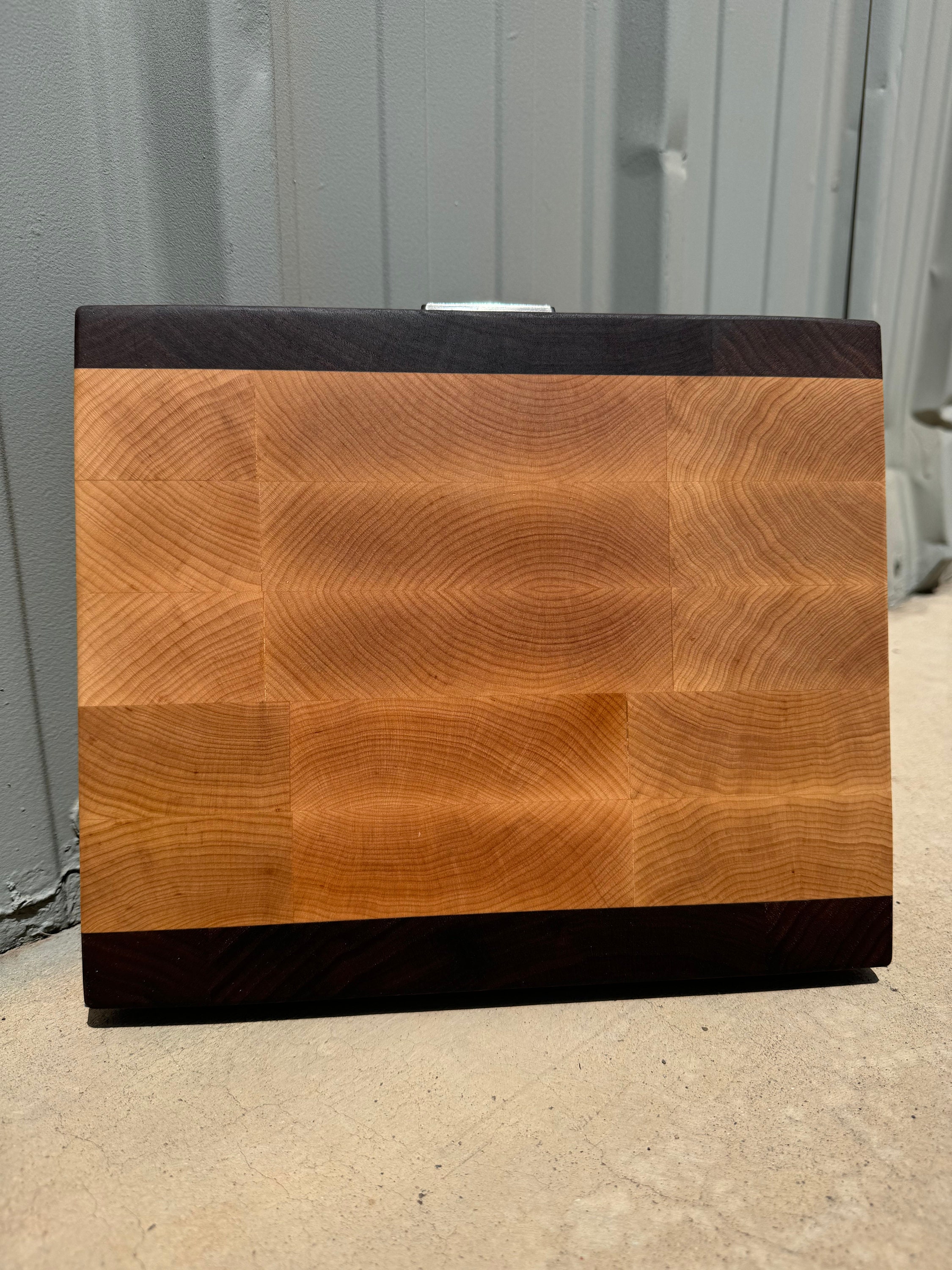 10"x12" Maple With Walnut End Grain Cutting Board With Beveled Edges - Etsy