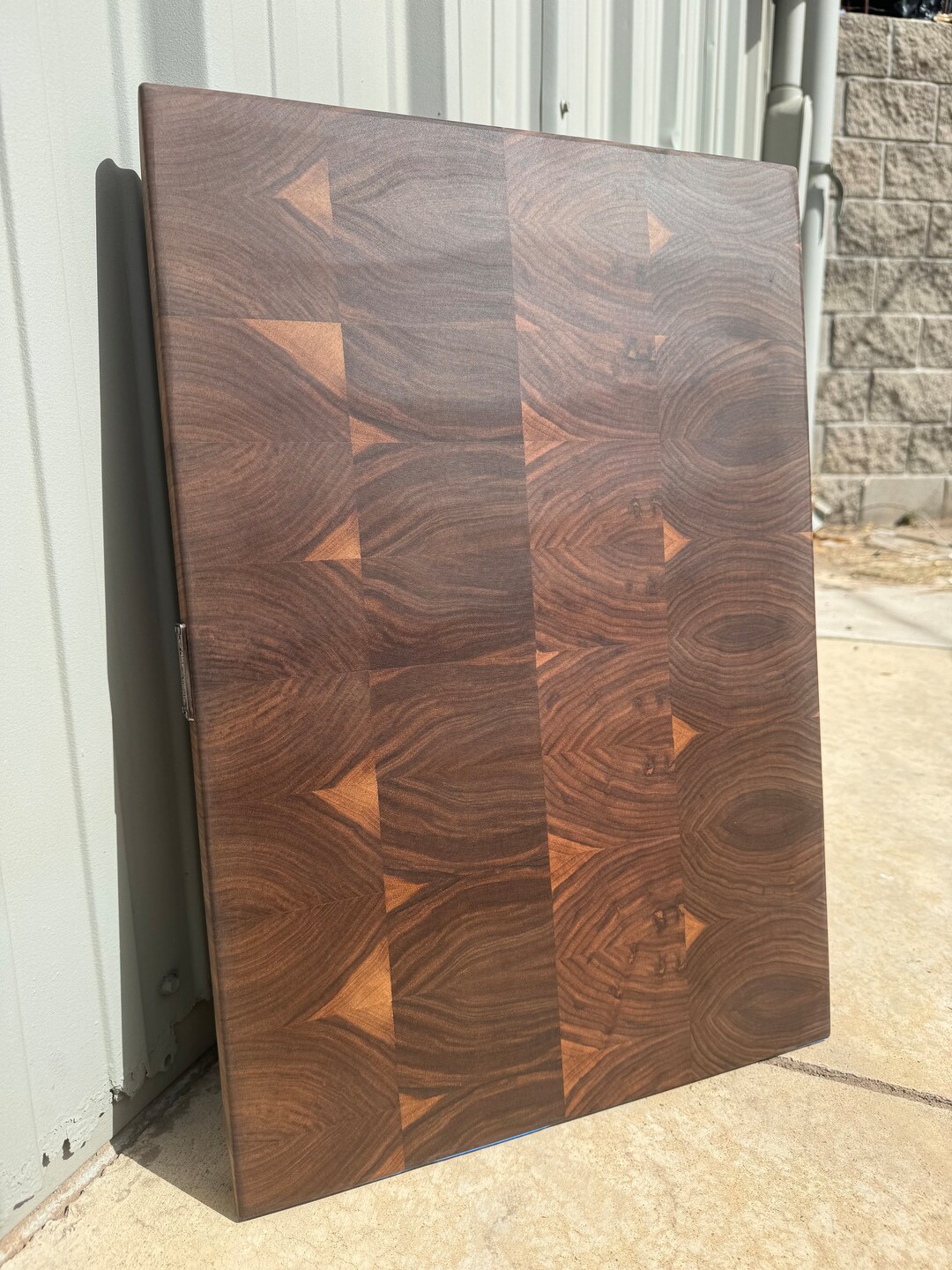 16"x23" Walnut End Grain Cutting Board, Beveled Edges - Etsy