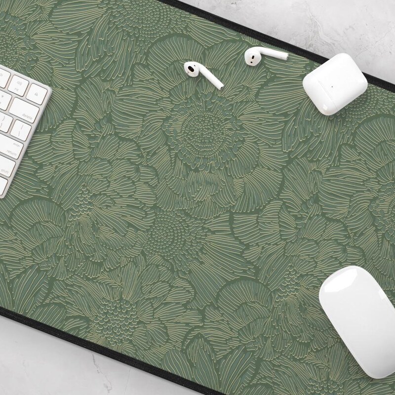 Green Desk Mat - Etsy