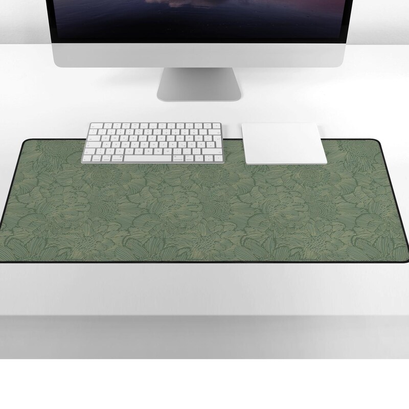 Green Desk Mat - Etsy