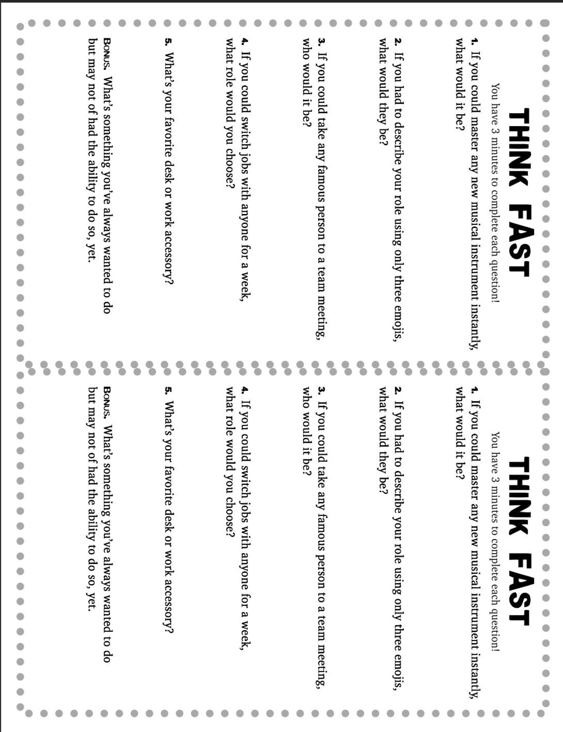 Fun Staff Ice Breakers Printable - Team Building Get to Know Me ...