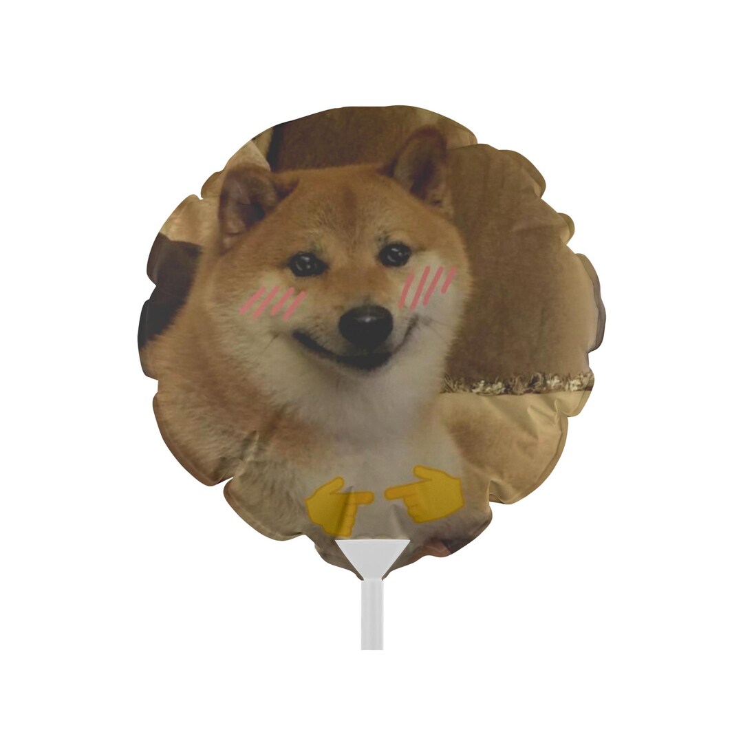 Balloon 11inch, 7inch, Funny Dog Meme Balloon, Shy Awkward Dog Meme ...