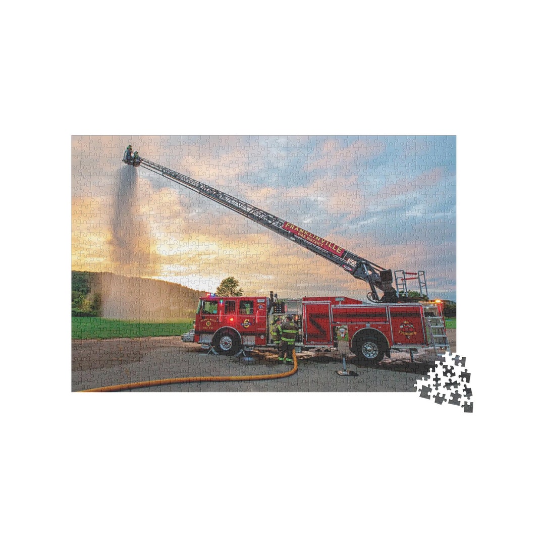 Unique Firefighter Gift - Firefighter Theme Puzzle - Personalized Gift ...