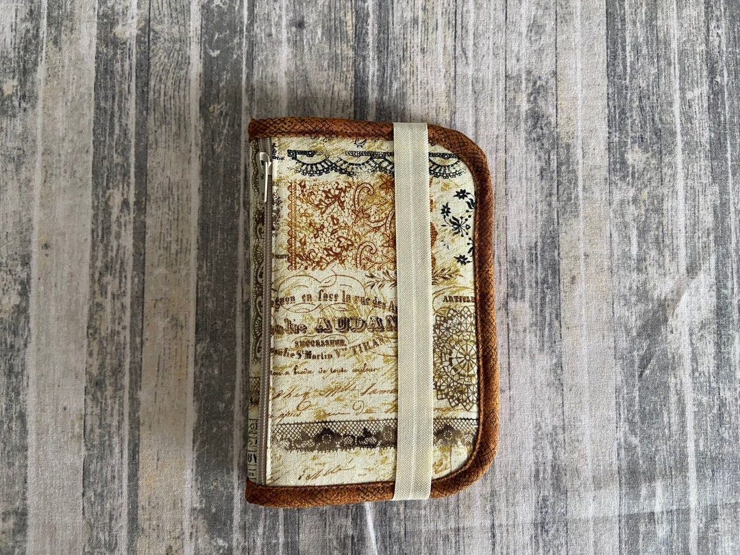 Fabric Field Notes Wallet: Pocket Journal Cover With Zipper - Etsy