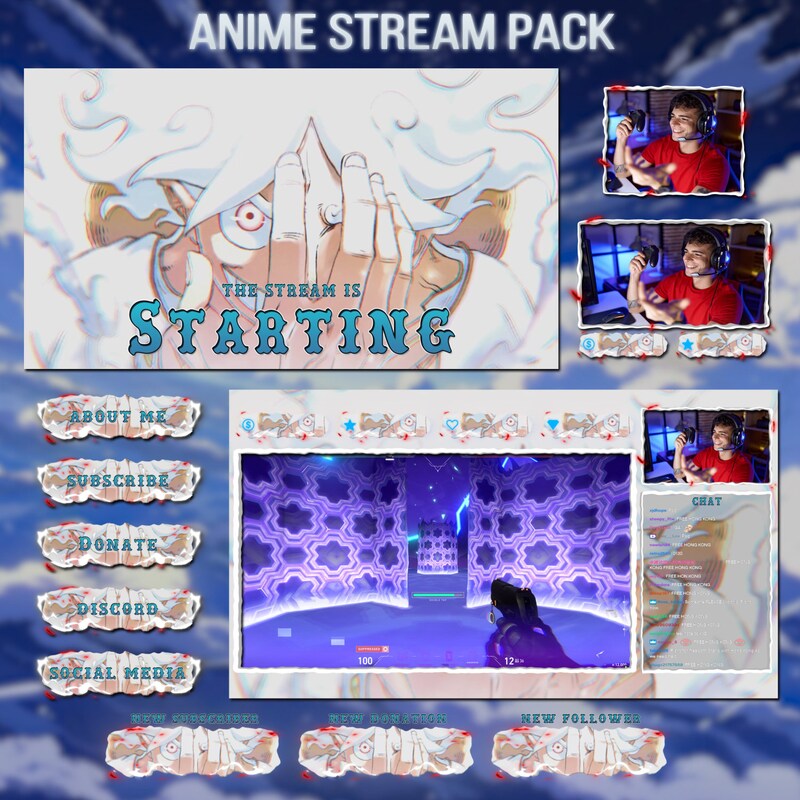One Piece Stream Overlay - Etsy