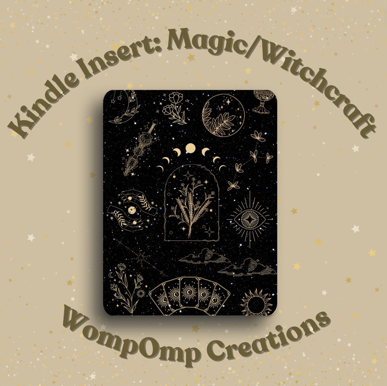 Kindle Insert for Clear Case Digital Print: Dark Romance Kindle Decor ...
