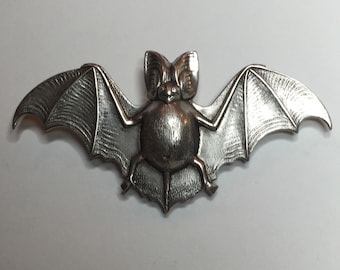 Bat Collar Point Enamel Pin Set of 2 Black and Silver Alternative Goth ...