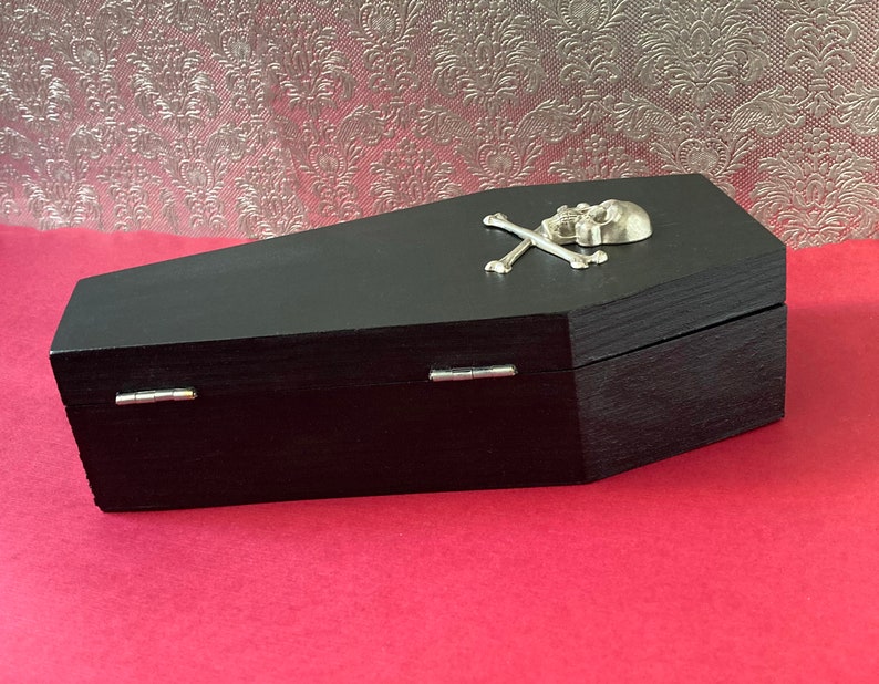 Large 9 Coffin Jewelry Box With Bat / Gothic Gift - Etsy