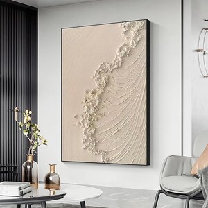 3D Textured Wall Art Ocean Waves Painting on Canvas Ocean Abstract ...