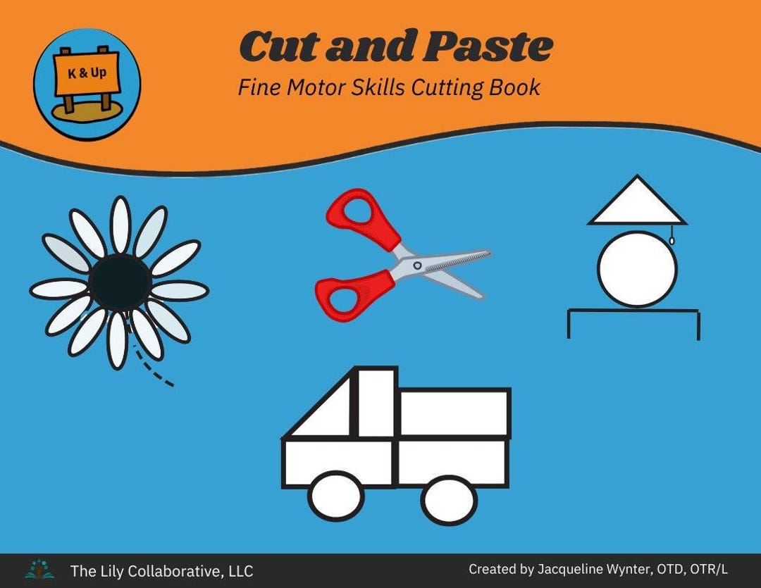 Cut and Paste for Kids, Scissor Skill Activity Book, Kindergarten ...