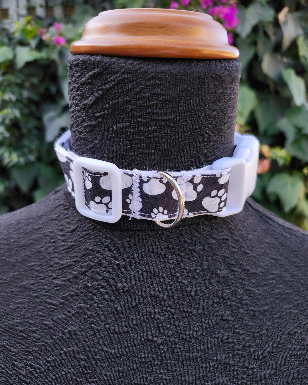 Pet Regression/play Collar - White Paw Prints - Etsy