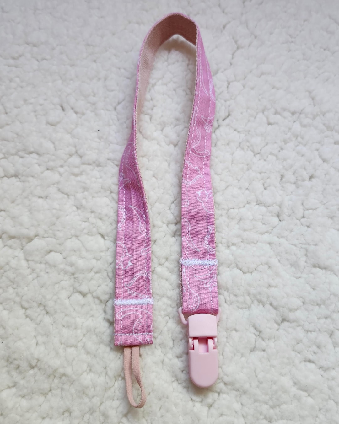 Adult Age Regression Elastic Pacifier Clip - Pink Dinos - Etsy
