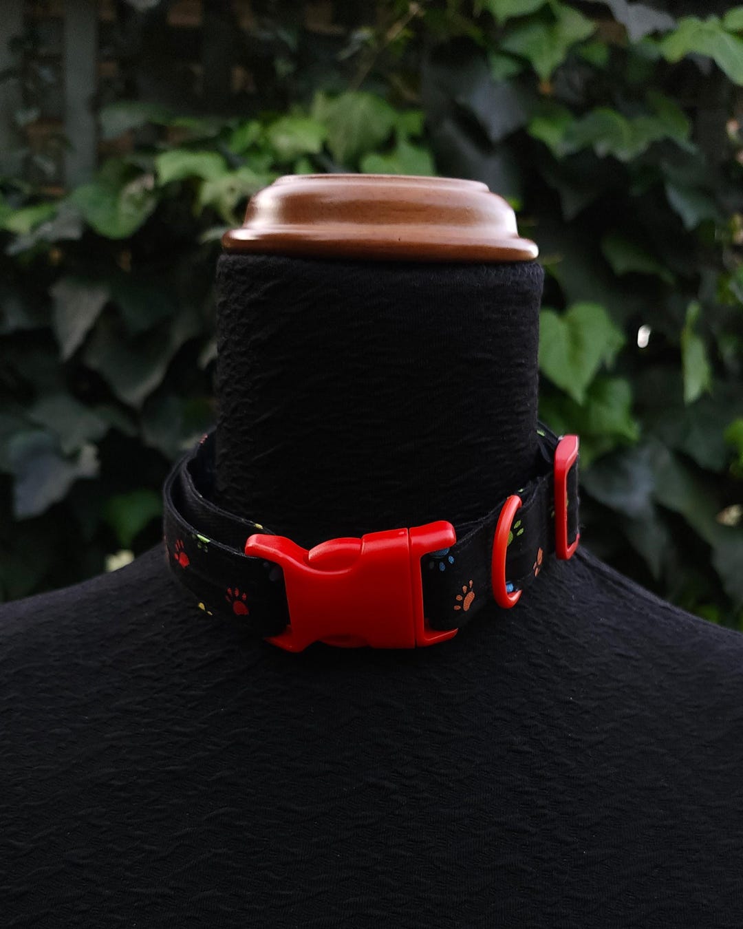 Puppy Play Collar Multi-coloured Paws red - Etsy