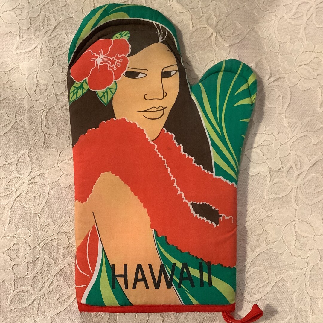 Vintage Hawaiian Girl Hawaii Oven Toaster Hot Glove Mitt - Etsy