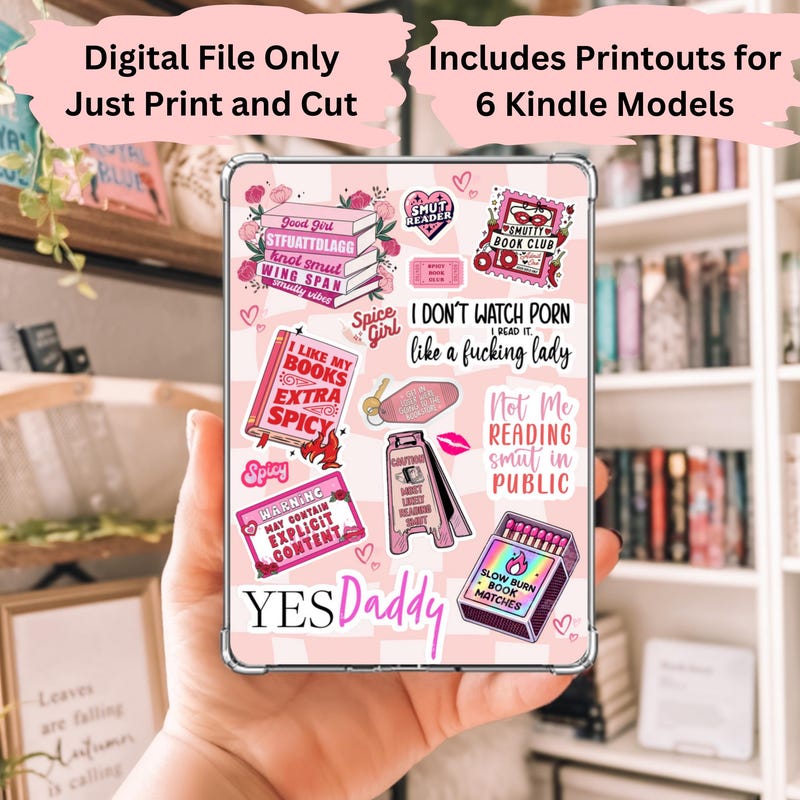 Pink Kindle Insert Smut - Etsy