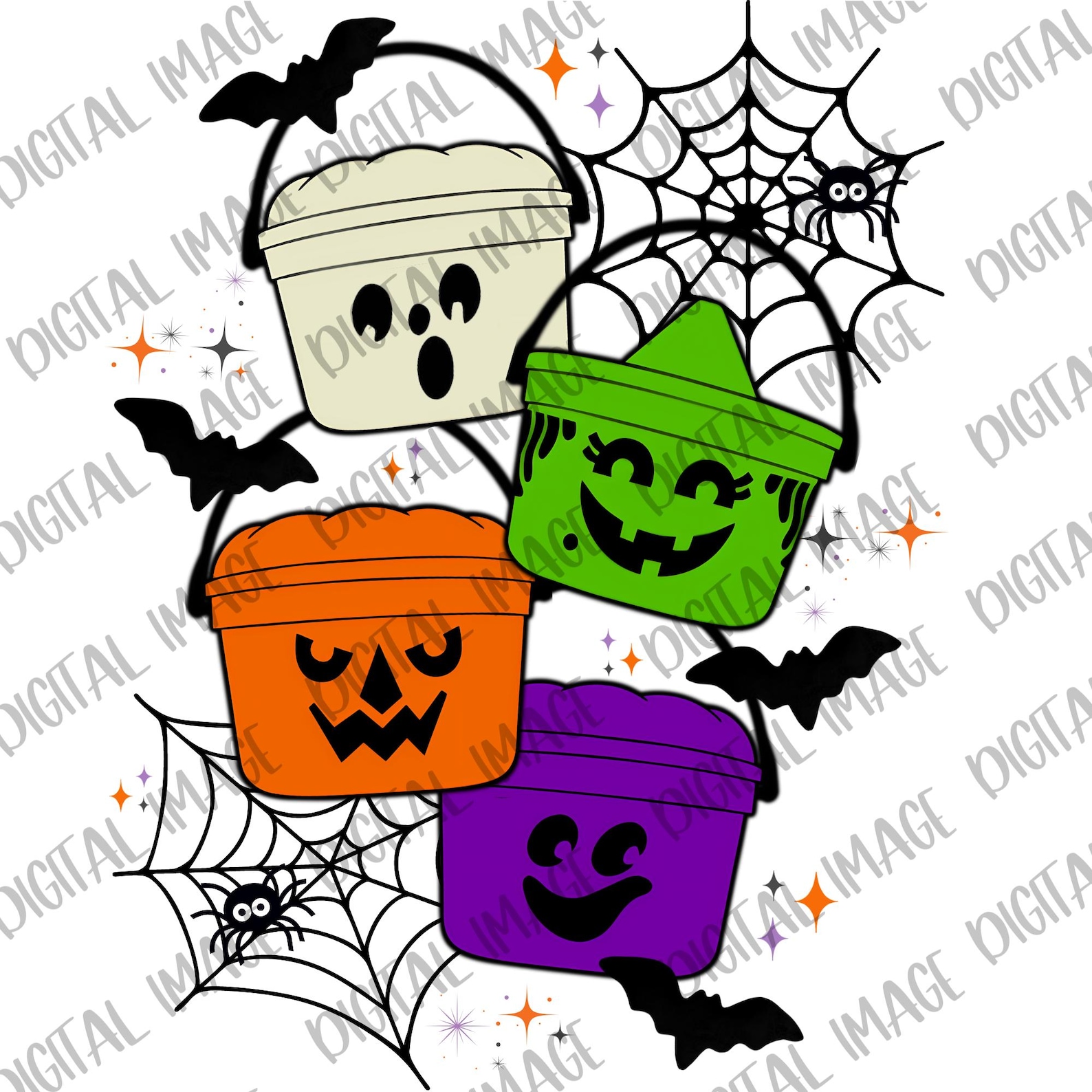 Halloween Buckets, Vintage Trick or Treat Buckets, Popular Boo Pails ...