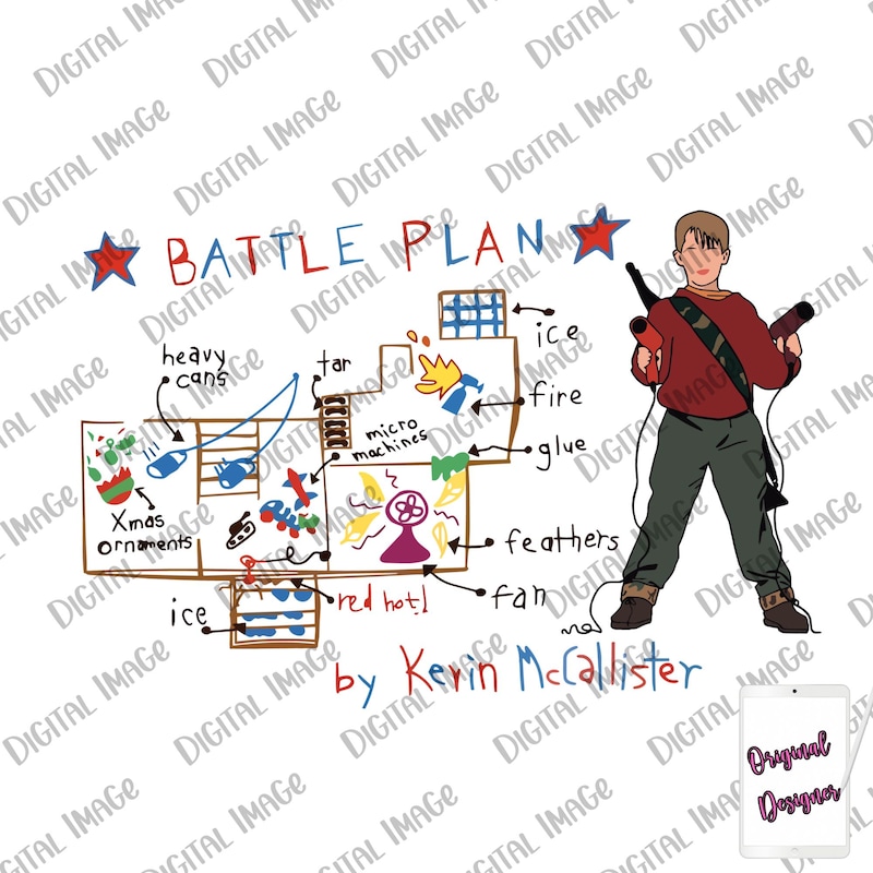 Home Alone Battle Plan Printable - Etsy