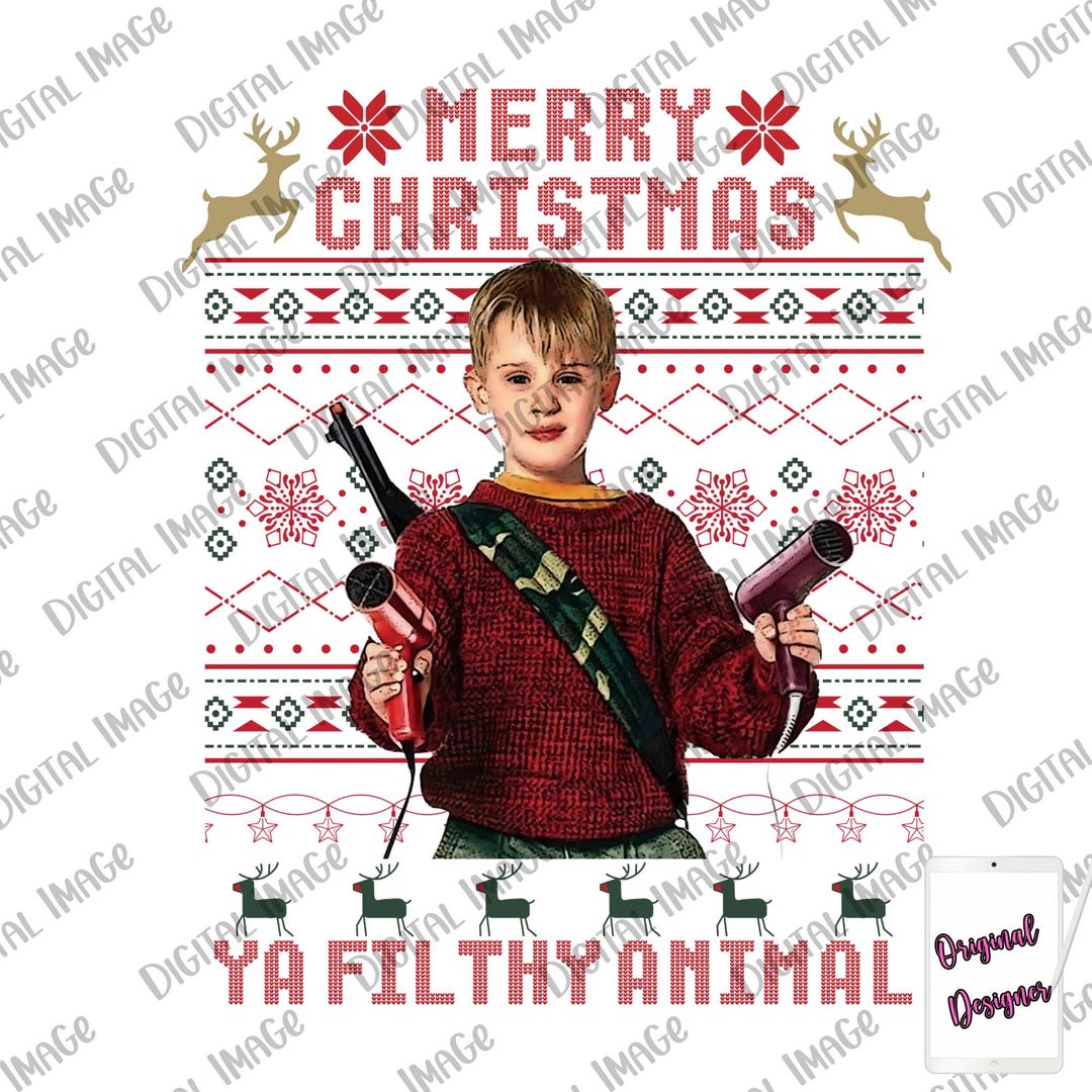 Filthy Animal, Ugly Sweater, Battle Plan, Christmas PNG Image ...