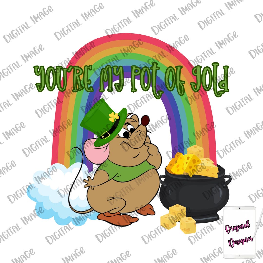 Irish Gus Gus, Pot of Gold, Leprechaun, Cheese, St Patrick’s, PNG Image ...