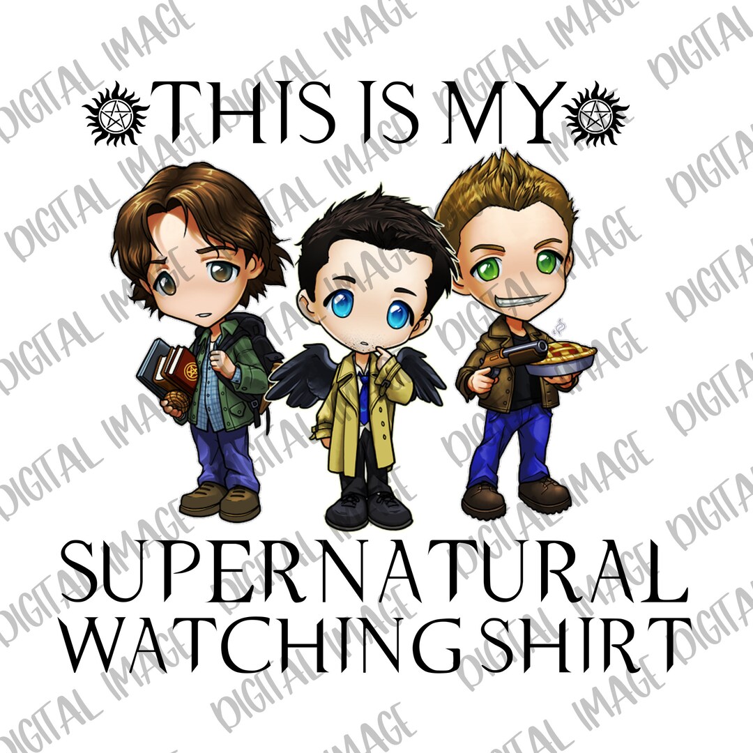 Supernatural, Dean Sam and Cass, This is My Supernatural Watching Shirt ...