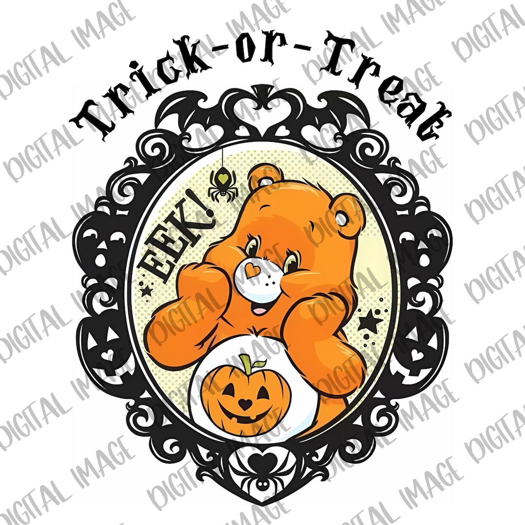 Trick or Treat Bear, Care Bear, Halloween Bear, Cute Bear, PNG Image ...