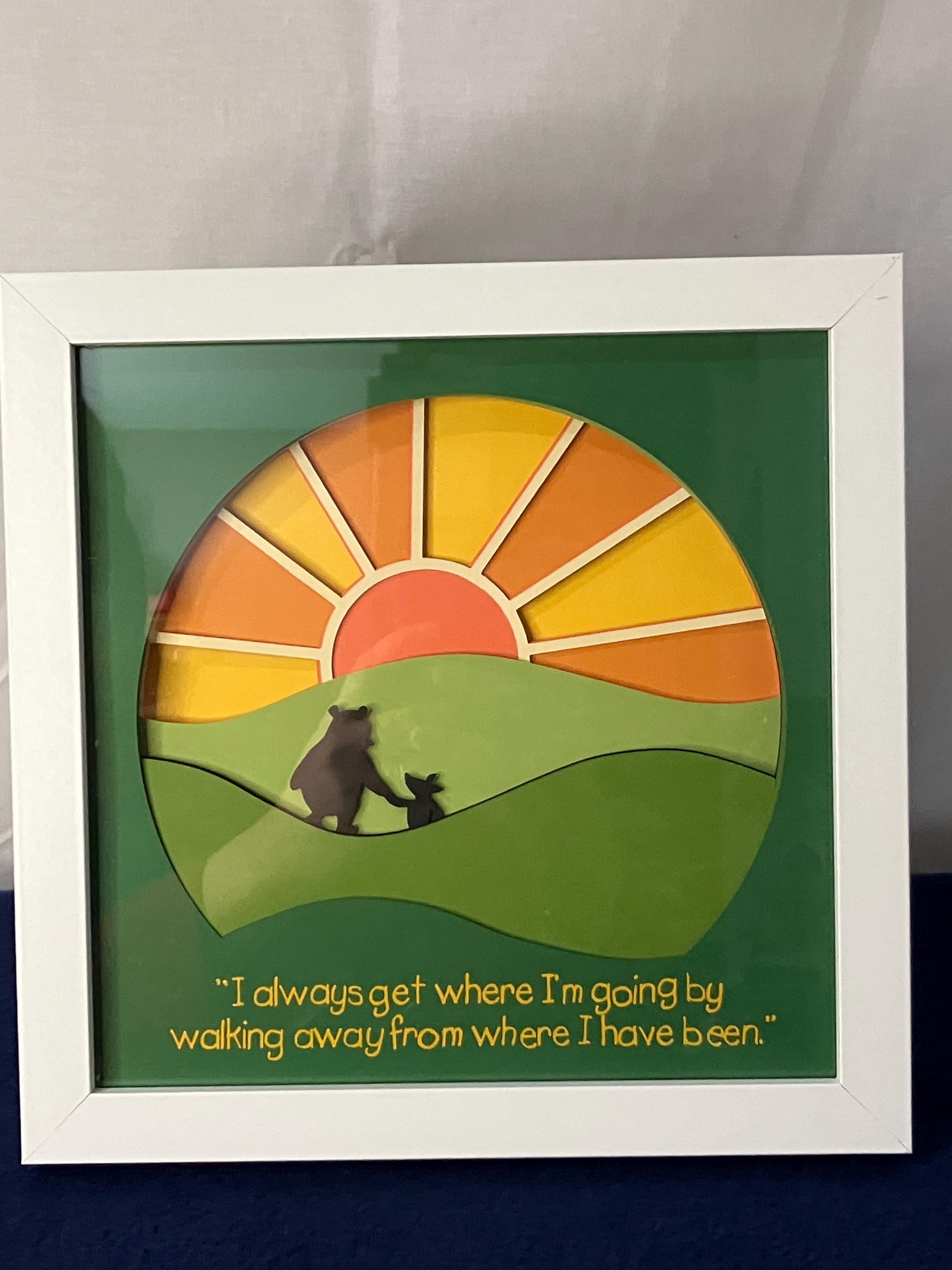 Winnie the Pooh Friend and Honey Shadow Box - Etsy