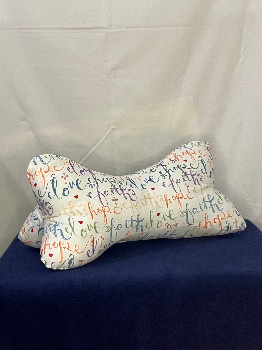 Bone Pillow/neck Pillow-faith Hope Love - Etsy