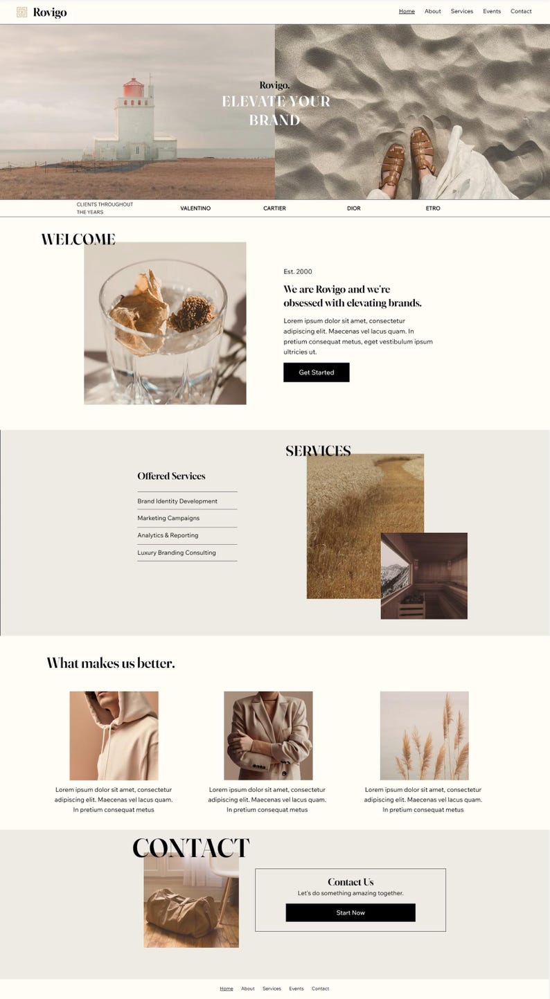 NEW Wix Studio Premium Templates for Trendy, Luxury, Creatives ...