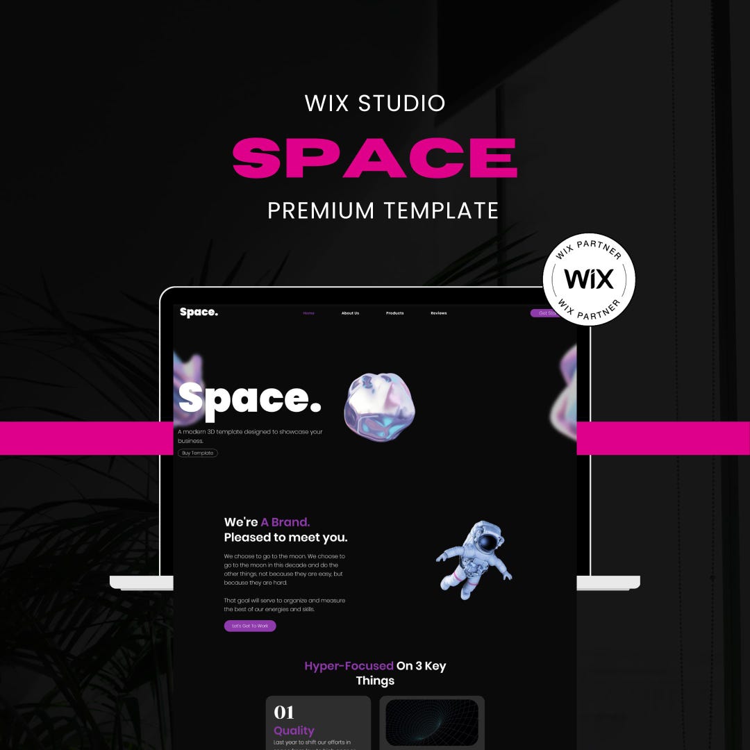 Premium Wix Studio Templates for Creatives, Entrepreneurs, Tech, Modern ...