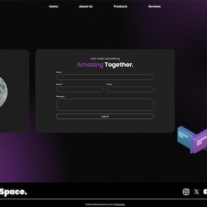 Space Theme Wix Studio Template: Modern Website Design (immediate ...