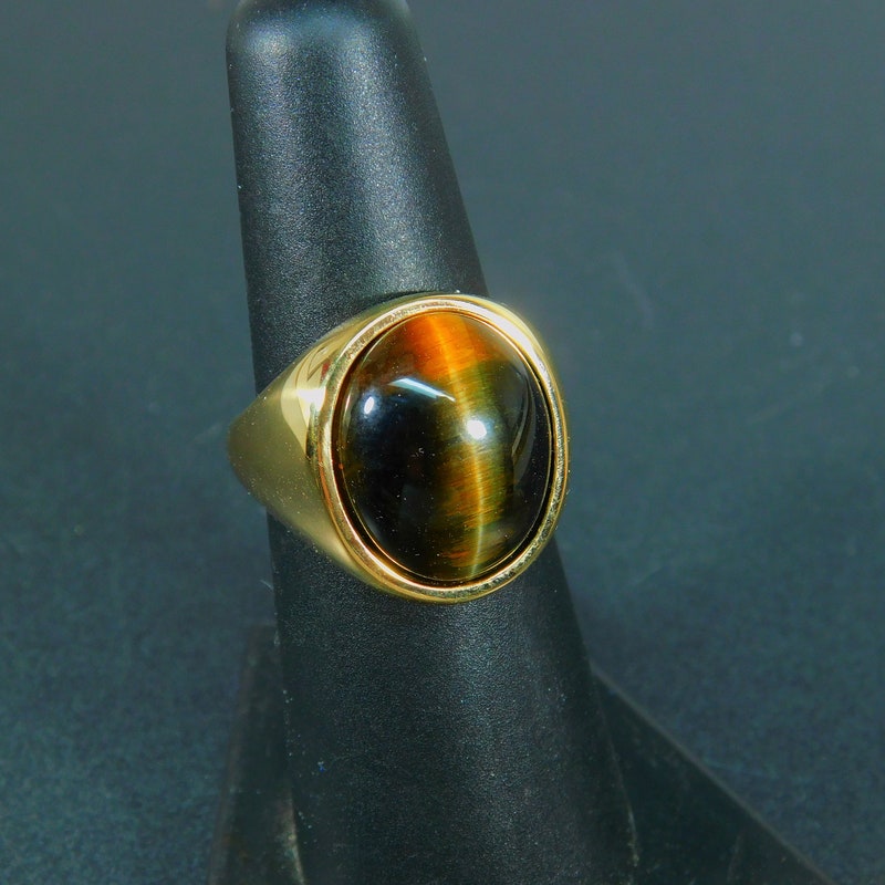 Tiger Eye Ring Men - Etsy