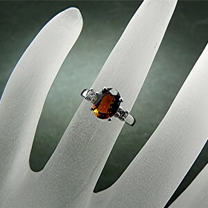 AAA Brown Bronze Dravite Tourmaline 8x6mm 1.20 Carats 14K White or ...