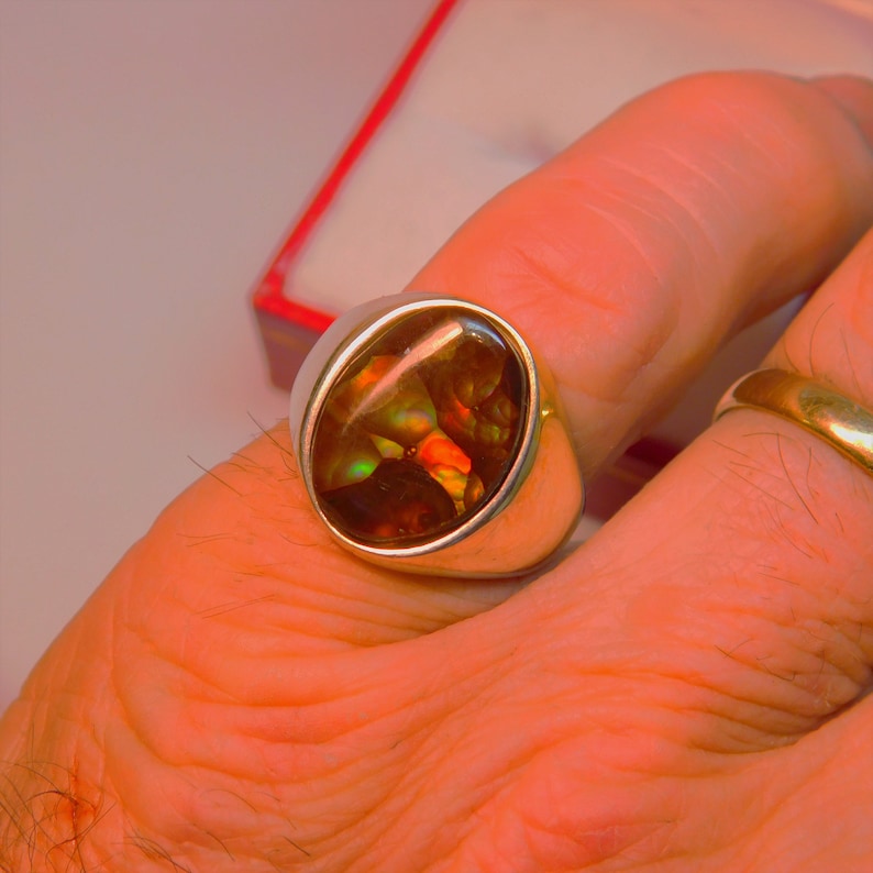 AAAA Imperial Fire Agate From Mexico 15x12mm 9.0 Carats in - Etsy