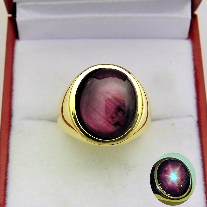 Ruby Men Ring - Etsy