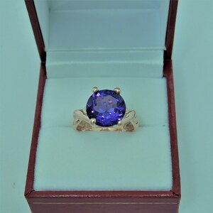 AAAA Amethyst 11x11mm 4.50 Carats 14K Rose Gold Gold - ELKE- Ring MMM ...