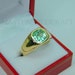 AAA Gahnite Blue Green Spinel 6.85mm 1.43 Carats 14K Rose Gold Diamond ...