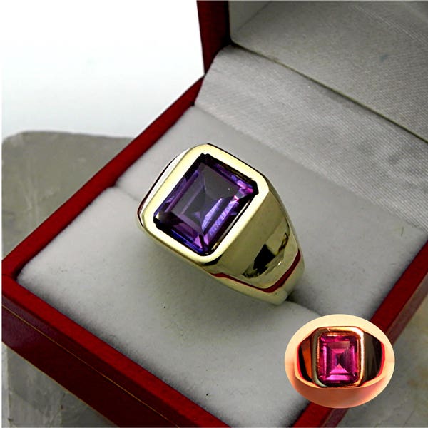 Alexandrite Ring Men - Etsy