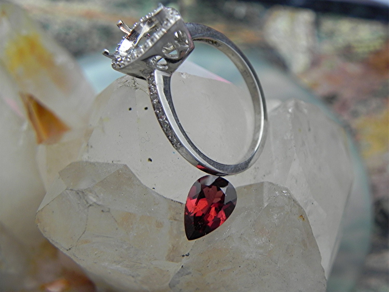 AAA Natural Pyrope Garnet Untreated Pear Shape 1.50 Carats in - Etsy