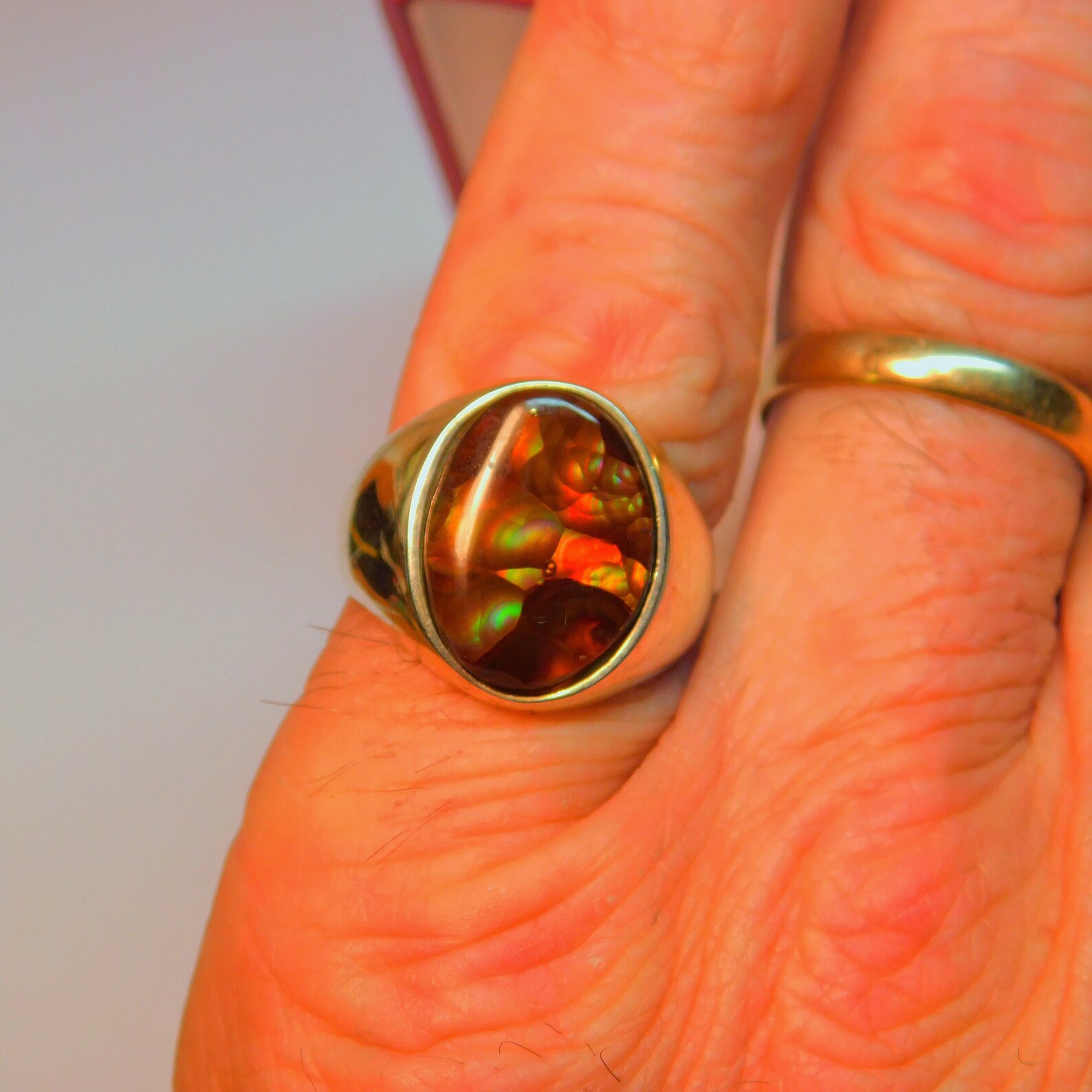 AAAA Imperial Fire Agate From Mexico 15x12mm 9.0 Carats in | Etsy