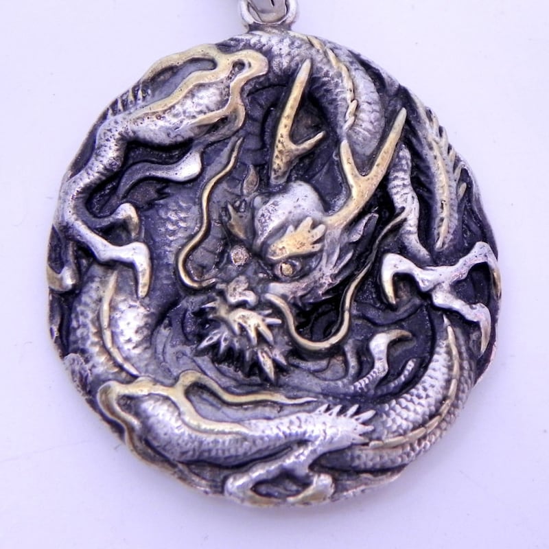 24k Gold Dragon Pendants - Etsy