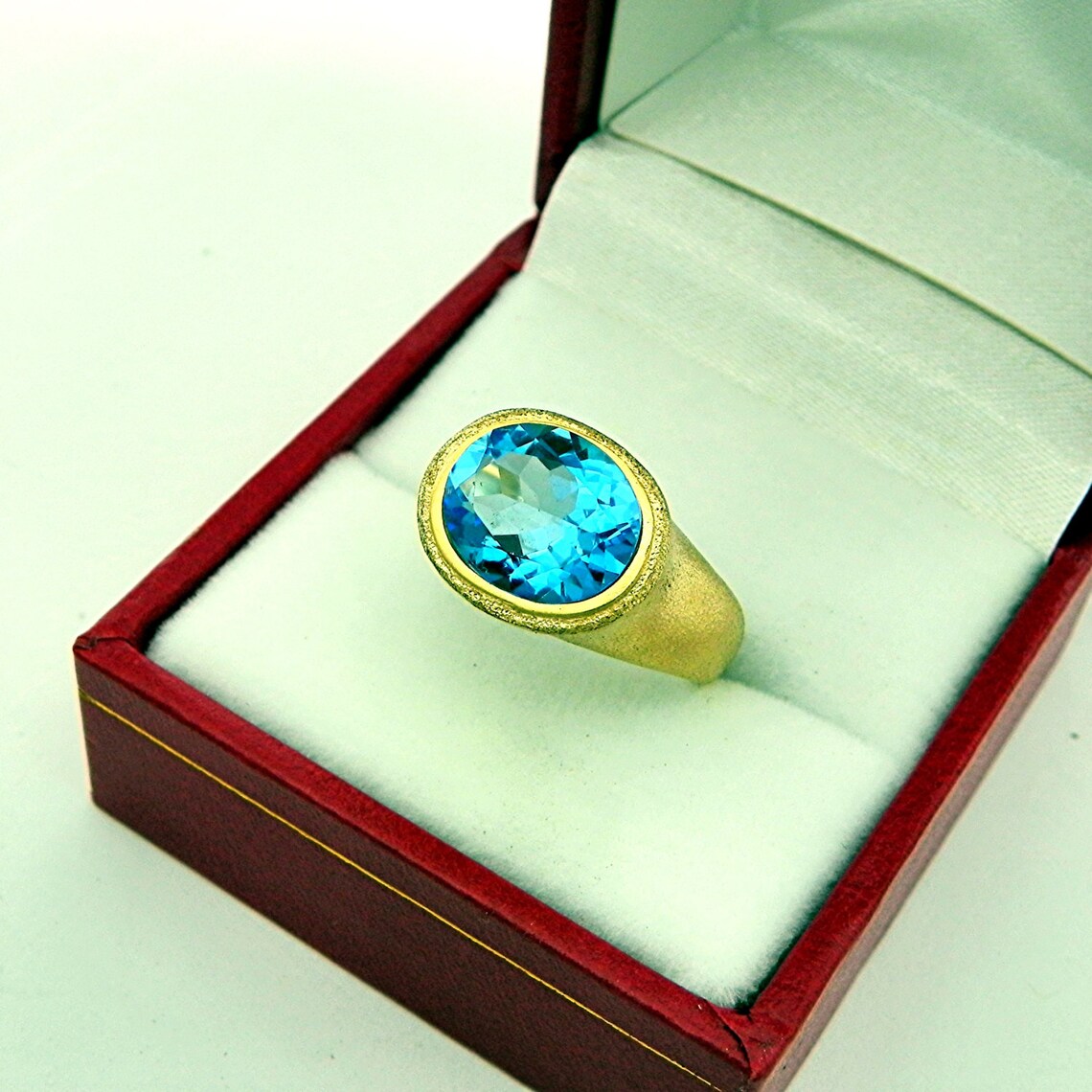 AAAA Neon Blue London Blue Topaz Top Color 11x9mm 3.00 Carats - Etsy