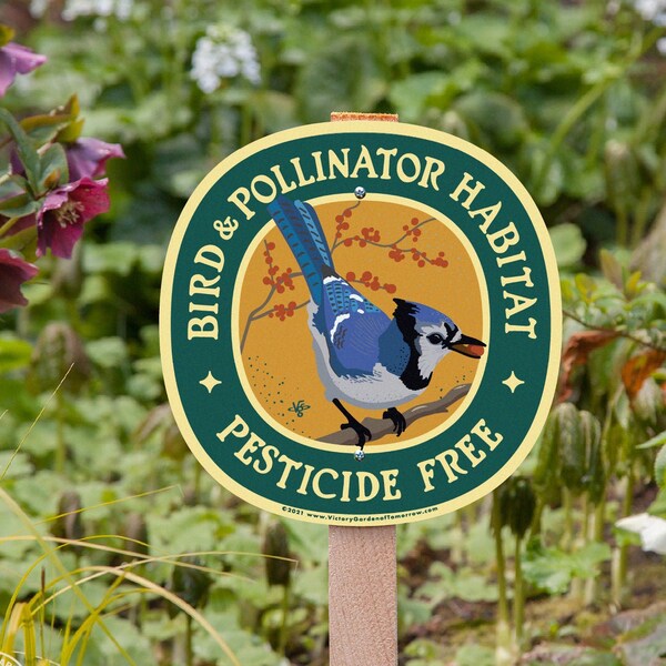 Pollinator Friendly Garden Sign - Etsy