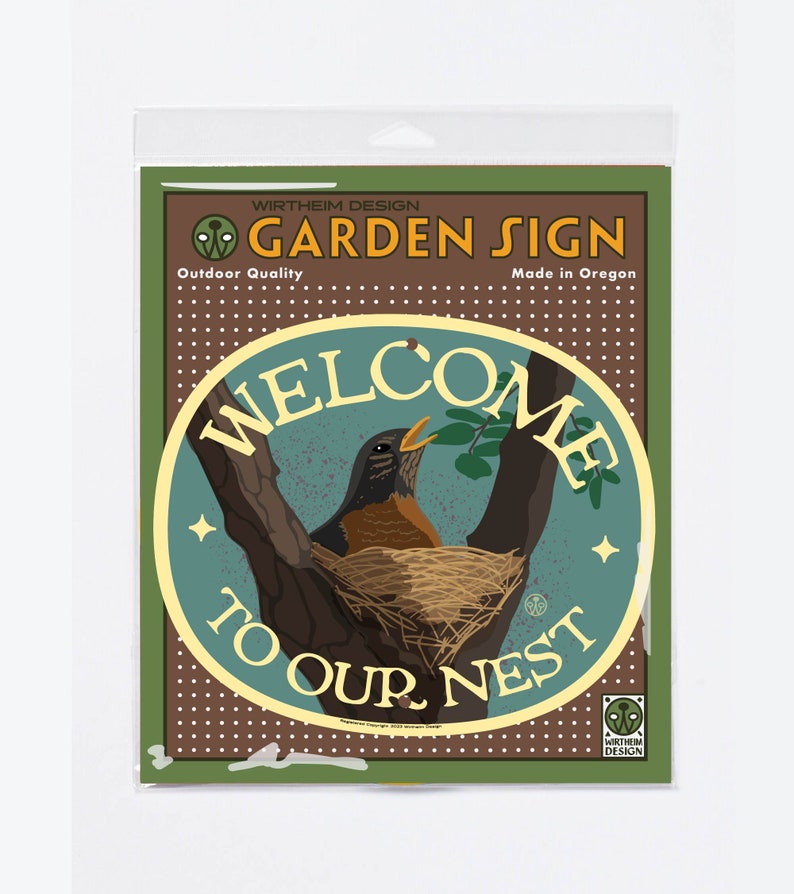 Welcome to Our Nest Garden Sign - Etsy