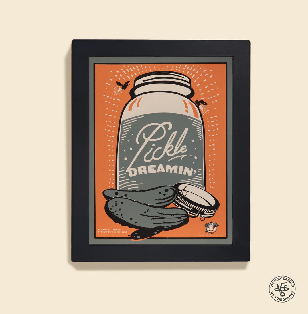 Pickle Dreamin' 11x14 Screen-print Poster - Etsy