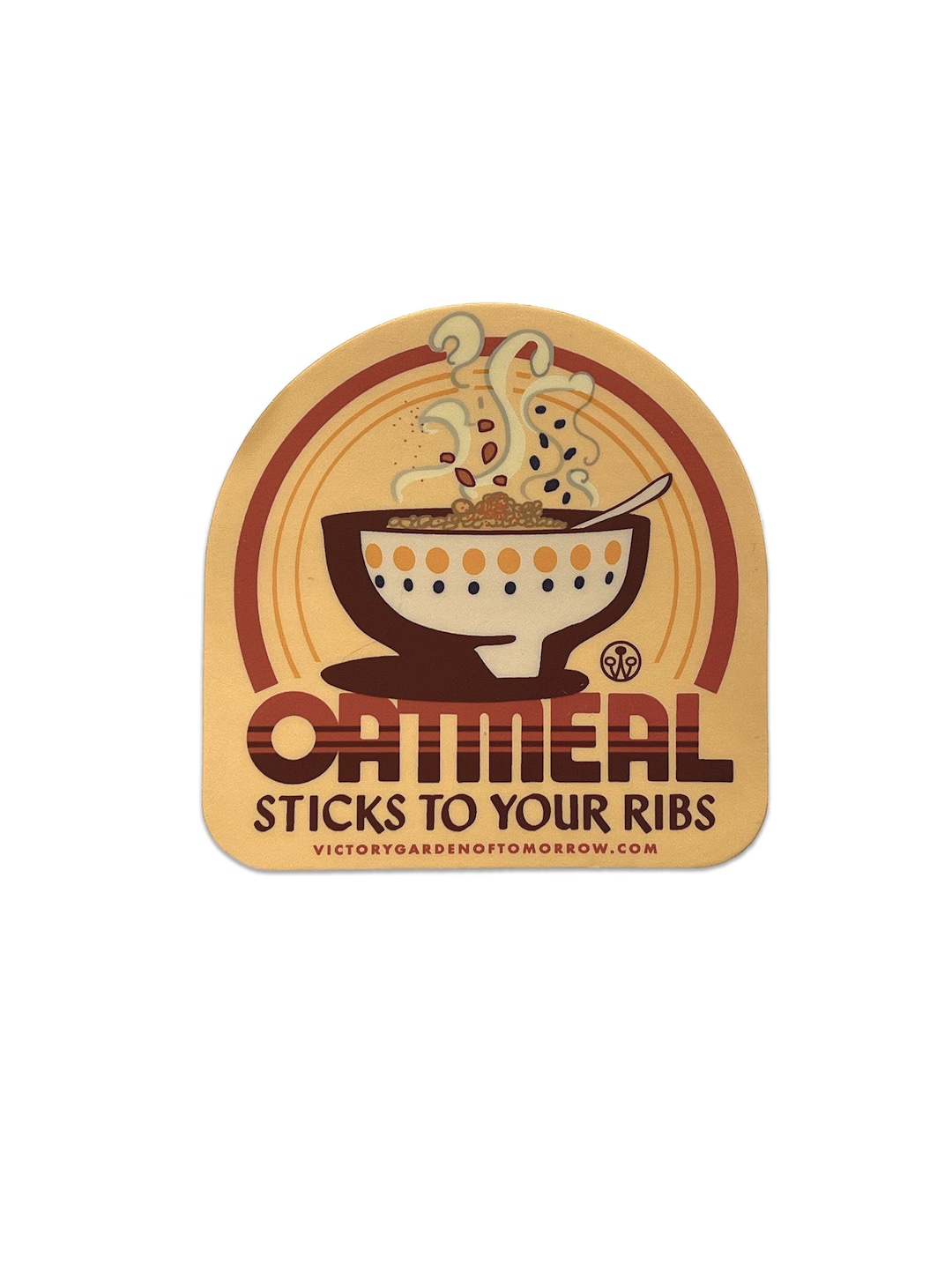 Bowl of Oatmeal Sticker - Oatmeal Sticks to Your Ribs - Etsy